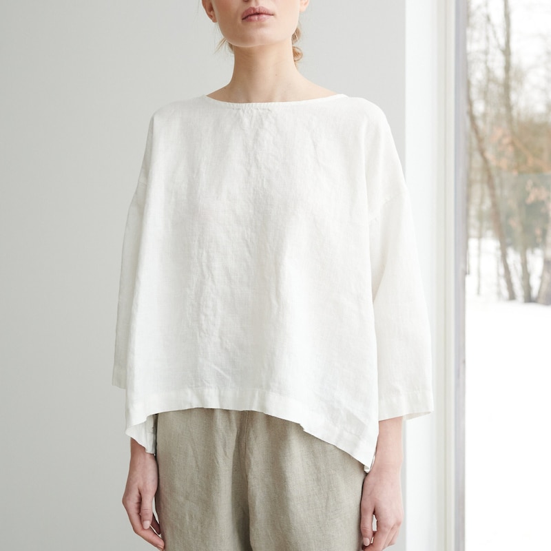 Linen Blouse - Etsy