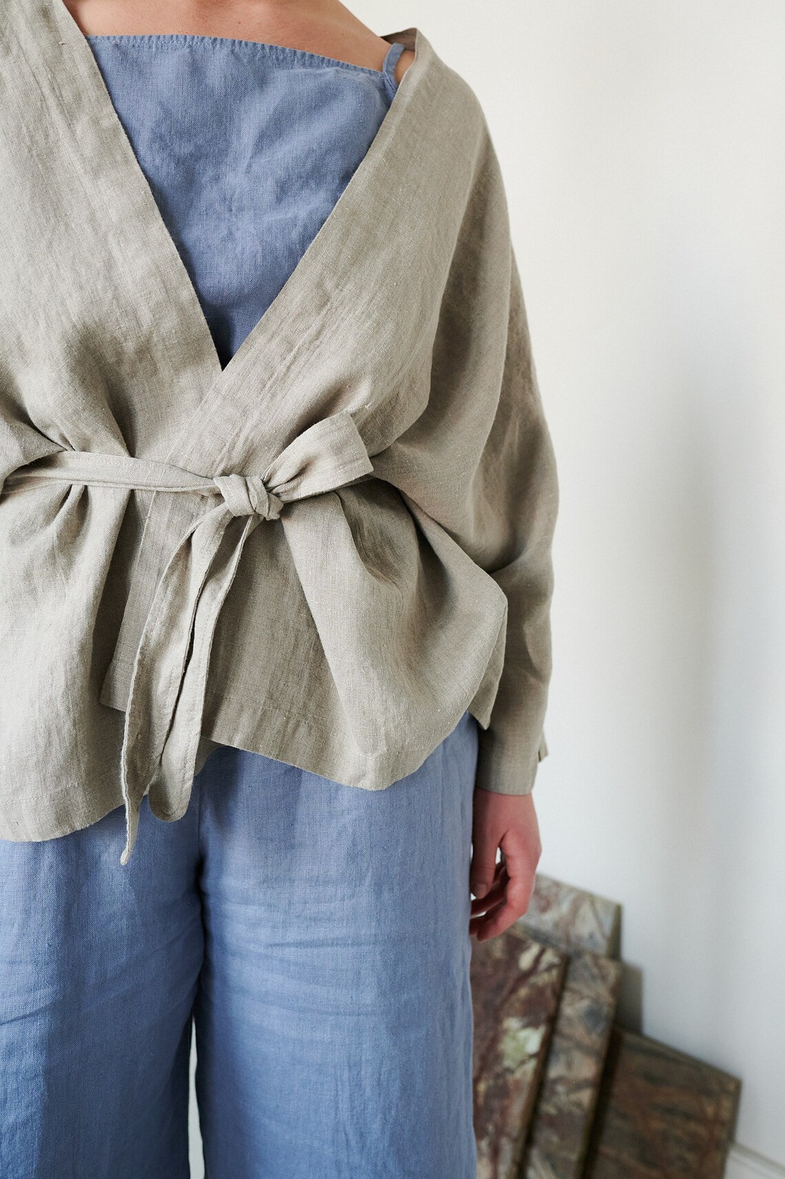 Rene Natural Grey Jacket Medium Weight Linen Jacket Linen - Etsy