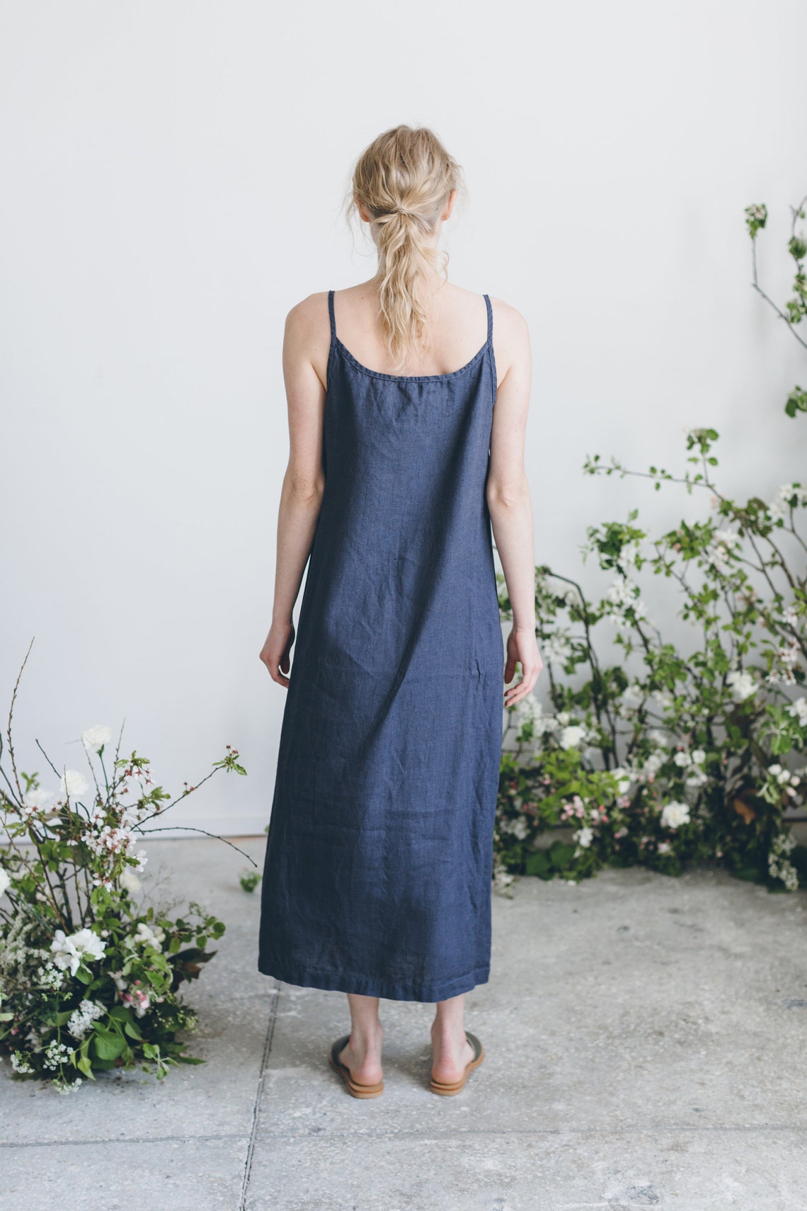 Africa Graphite Grey Dress Beach Linen Dress Summer Dress - Etsy