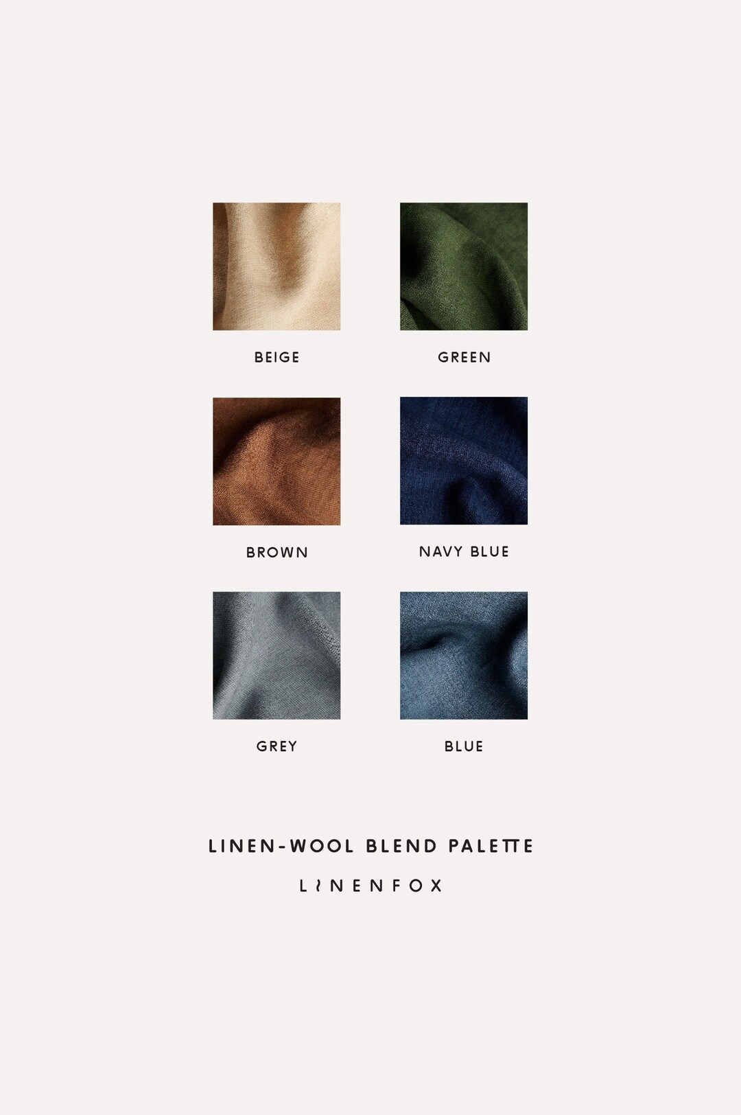 Linen-wool Blend Fabric Samples - Etsy