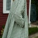 Margo Green Gingham Linen Dress Linen Dress Fall Linen Dress Long Linen ...