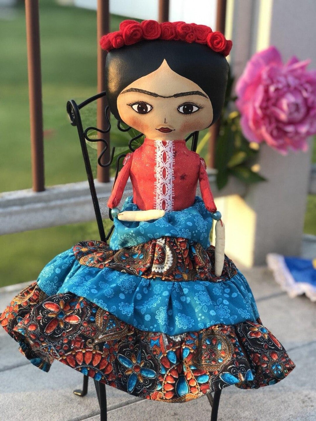 Frida Kahlo Mixed Media Doll, Textile Doll, Art Doll, Stuffed Doll - Etsy