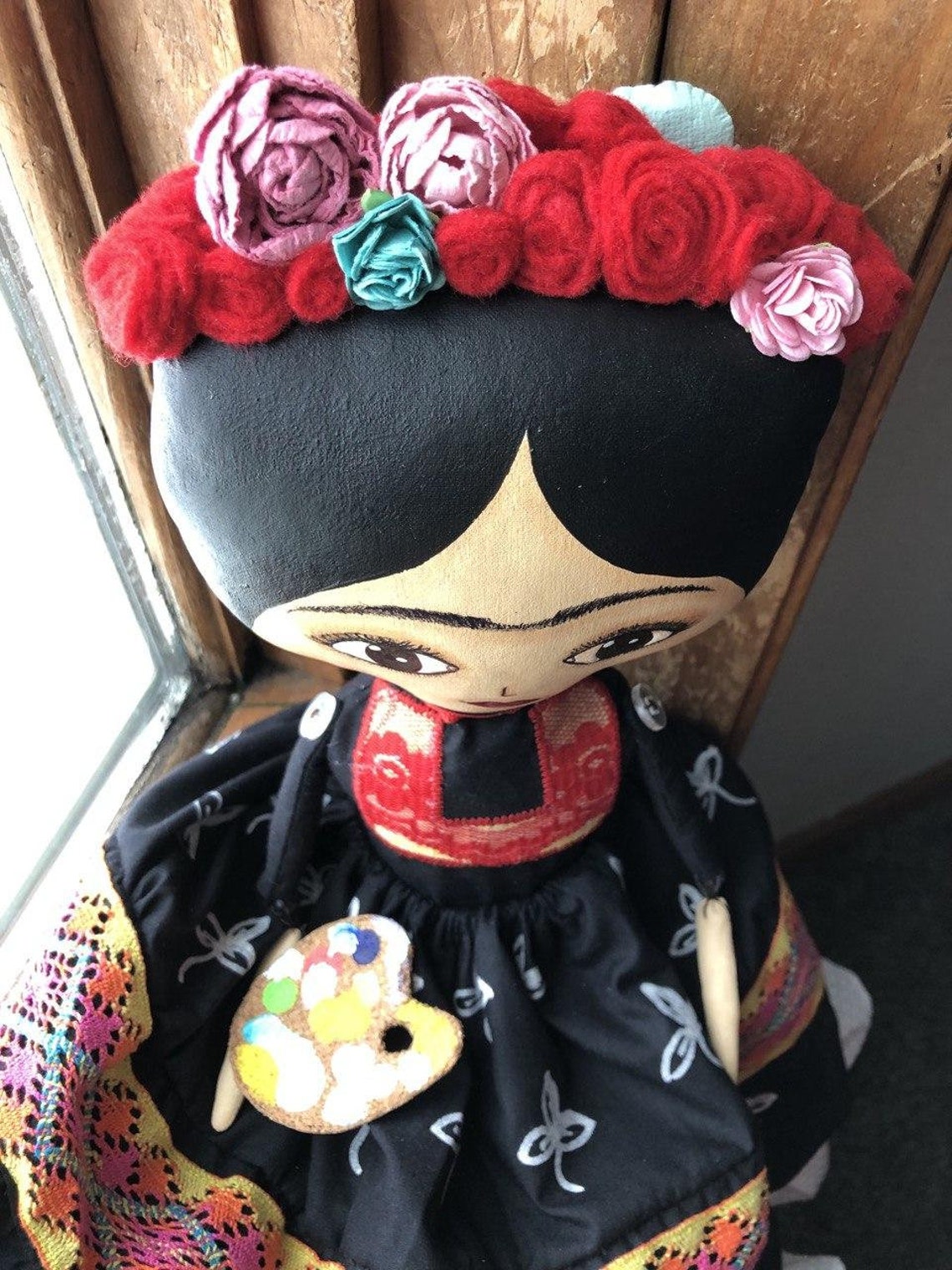 Frida Kahlo Mixed Media Doll Textile Doll Art Doll Stuffed - Etsy