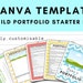 CANVA TEMPLATE / Child Portfolio Templates Starter Kit EYLF V2.0 - Etsy