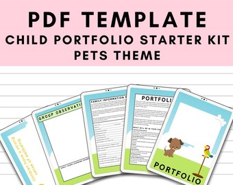PDF Child Portfolio Templates Starter Kit EYLF V2.0 - Etsy