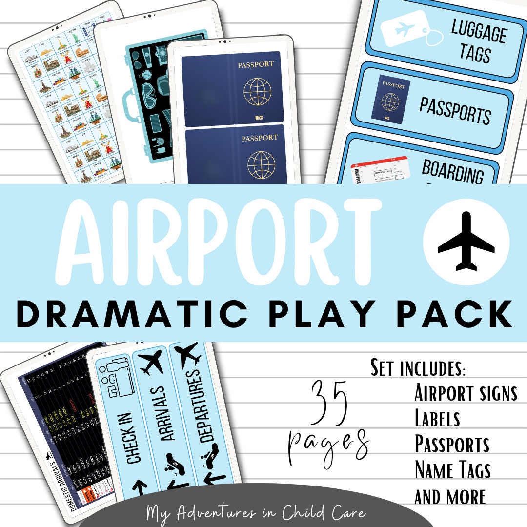Dramatic / Role Play Airport Terminal - Etsy