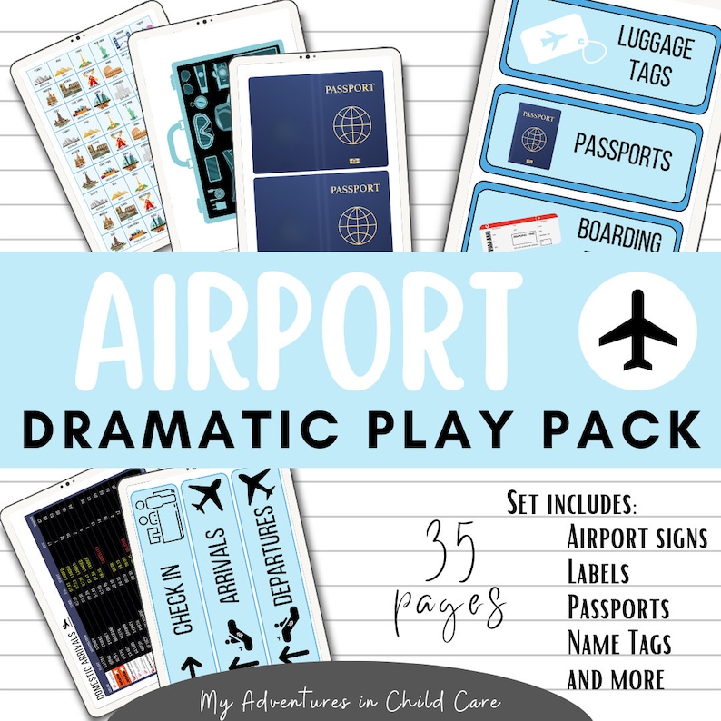 Dramatic / Role Play Airport Terminal - Etsy