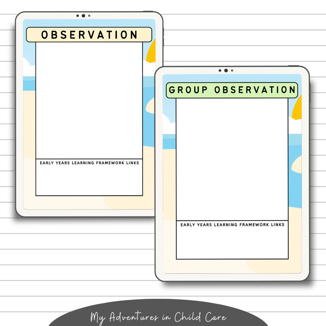 PDF Child Portfolio Templates Starter Kit - Ocean Theme EYLF V2.0 - Etsy