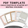 CANVA TEMPLATE / Child Portfolio Templates Starter Kit - Farm Theme ...