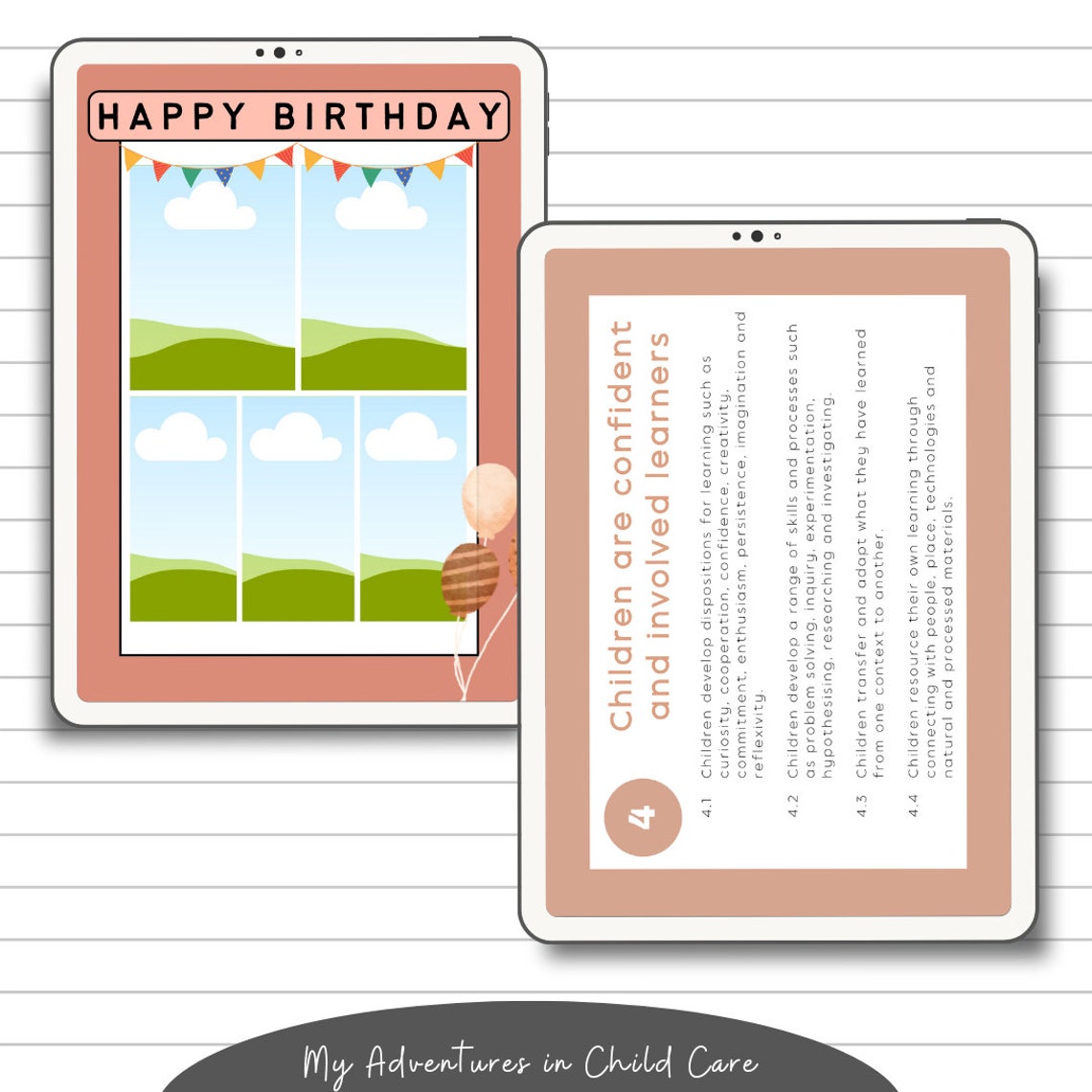 CANVA TEMPLATE / Child Portfolio Templates Starter Kit - Neutral ...