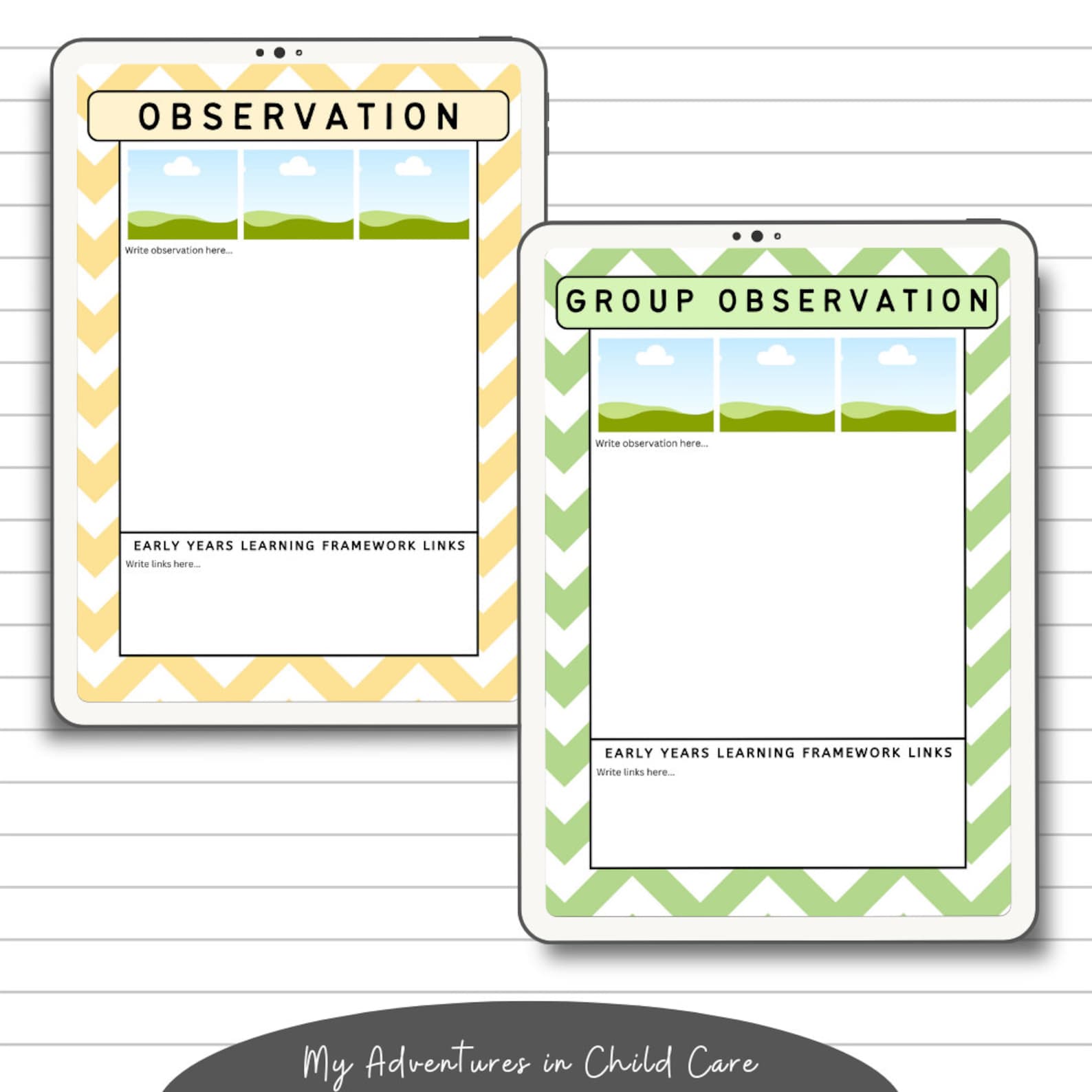 CANVA TEMPLATE / Child Portfolio Templates Starter Kit EYLF V2.0 - Etsy