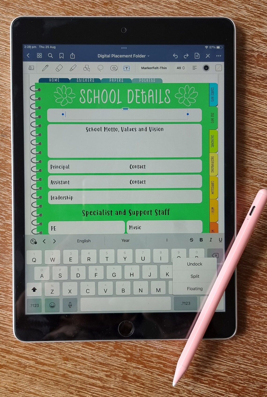 2022/2023 Digital Student Teacher Placement/prac Folder *DIGITAL ...