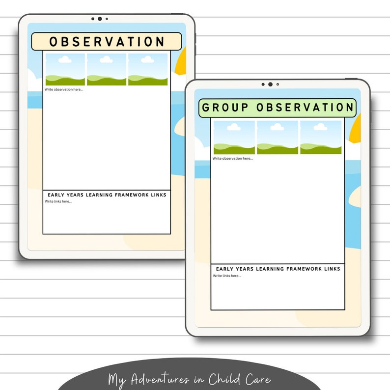 CANVA TEMPLATE / Child Portfolio Templates Starter Kit - Ocean Theme ...