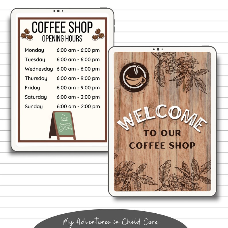 Dramatic / Role Play Coffee Shop - Etsy