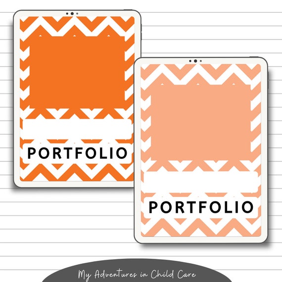 Portfolio Cover Page Template For Kids