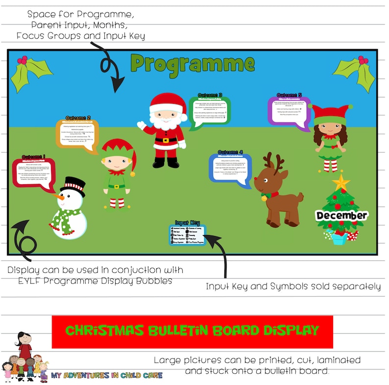 Christmas Bulletin Board Display - Etsy