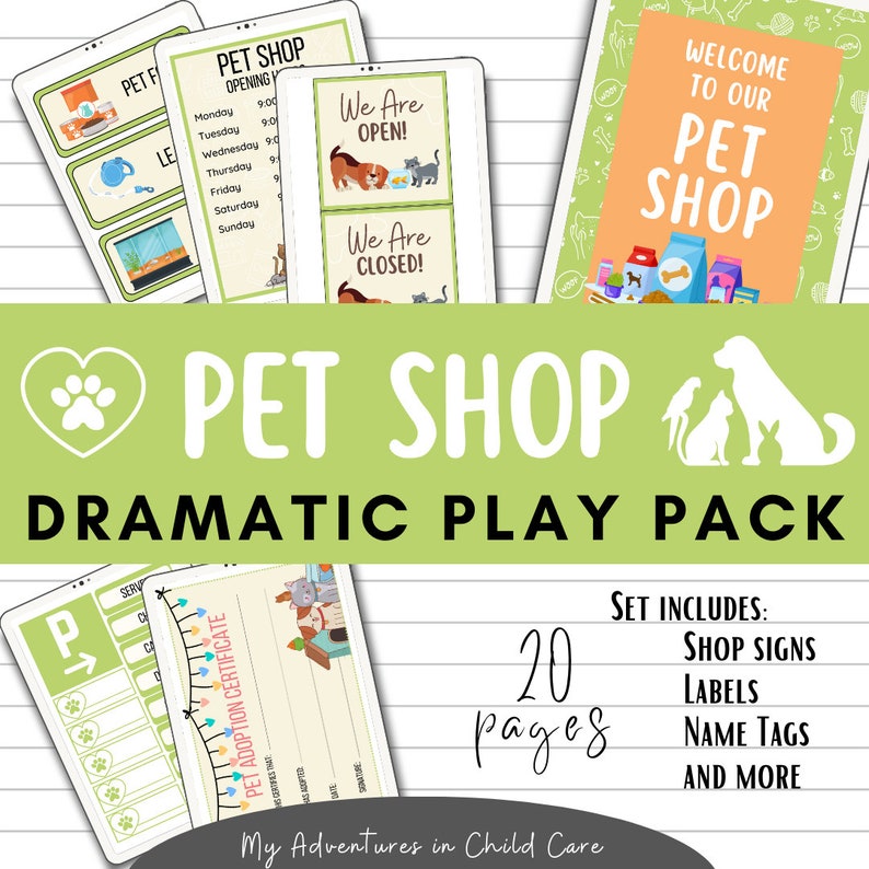 Dramatic / Role Play Pet Shop - Etsy