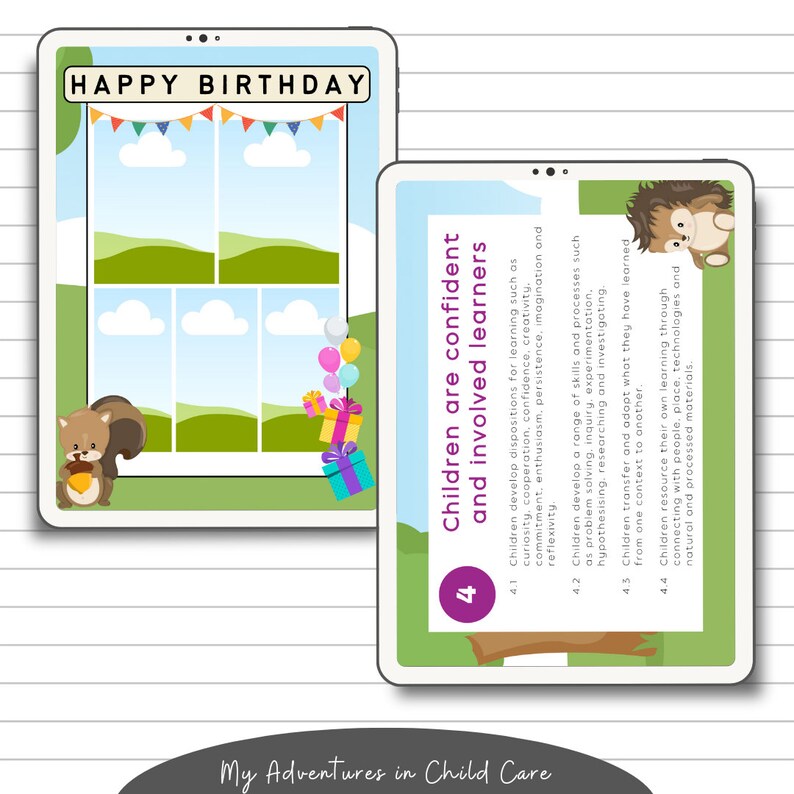 CANVA TEMPLATE / Child Portfolio Templates Starter Kit - Ocean Theme ...