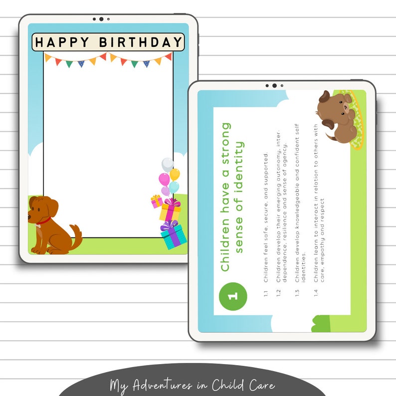 Child Portfolio Templates Starter Kit - Pets Theme EYLF V2.0 - Etsy