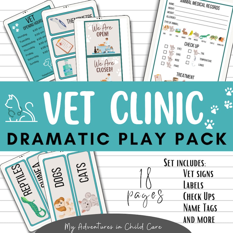 Dramatic / Role Play Vet Clinic - Etsy