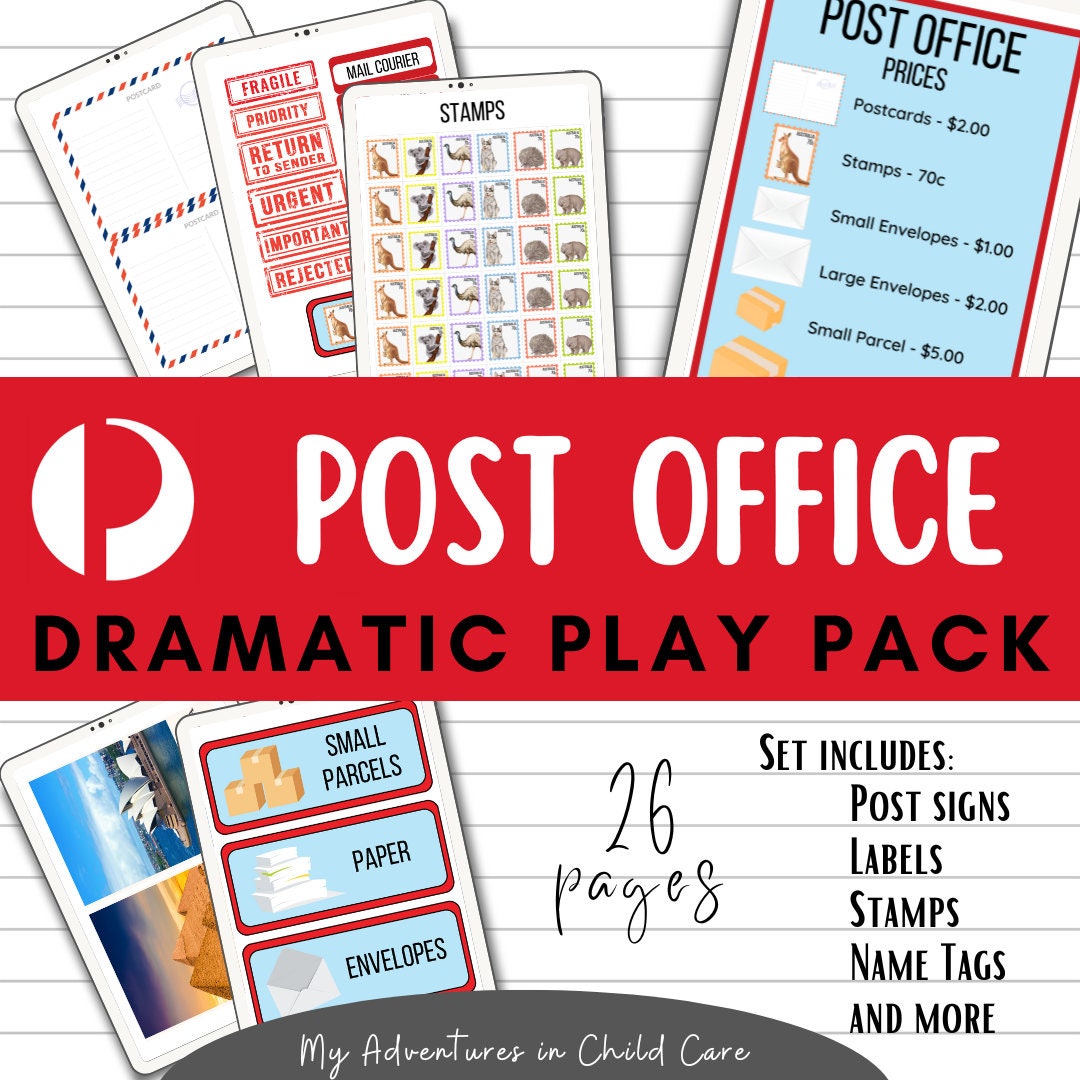 Dramatic / Role Play Australian Post Office - Etsy
