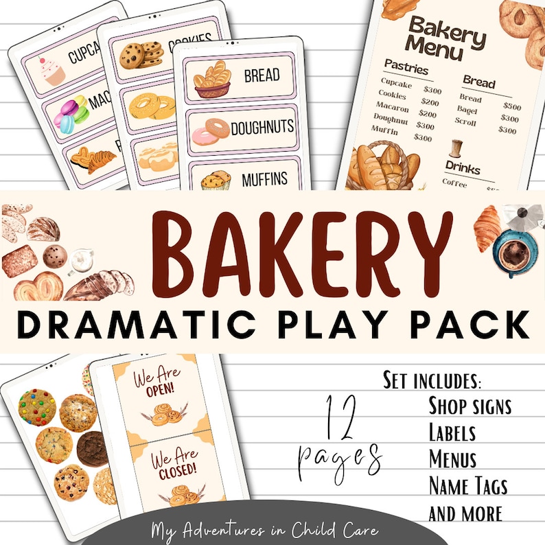 Dramatic / Role Play Bakery Shop - Etsy