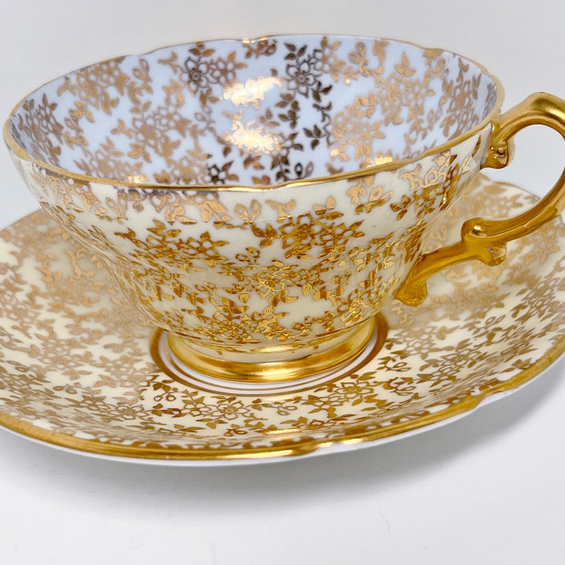 Gold Tea Cups - Etsy