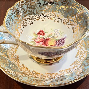 Paragon Teacup and Saucer, Floral Teacup, Hand Painted Teacup ...