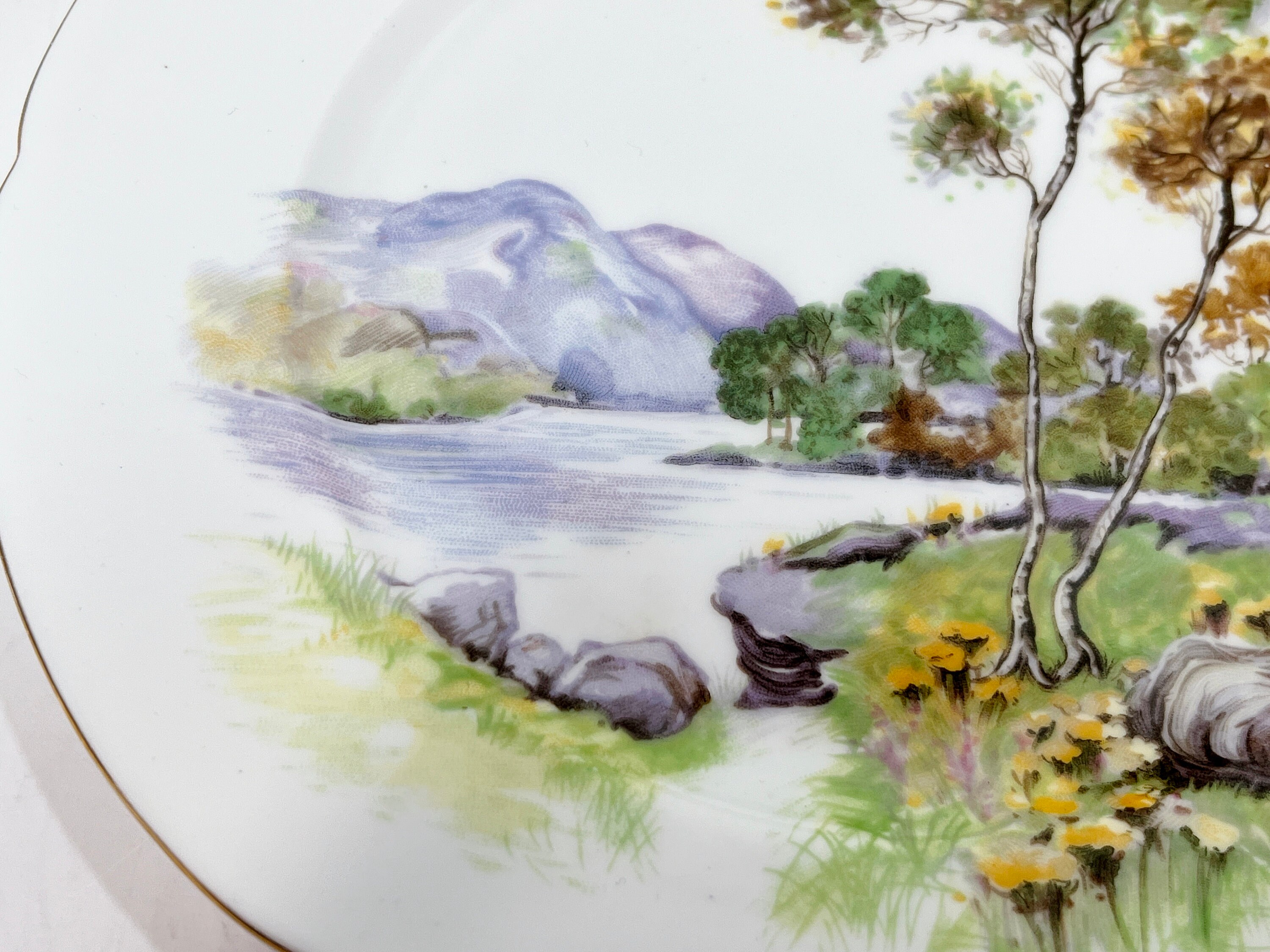 English Lakes Pattern , Shelley Plate , Shelley China , Ripon Shape ...
