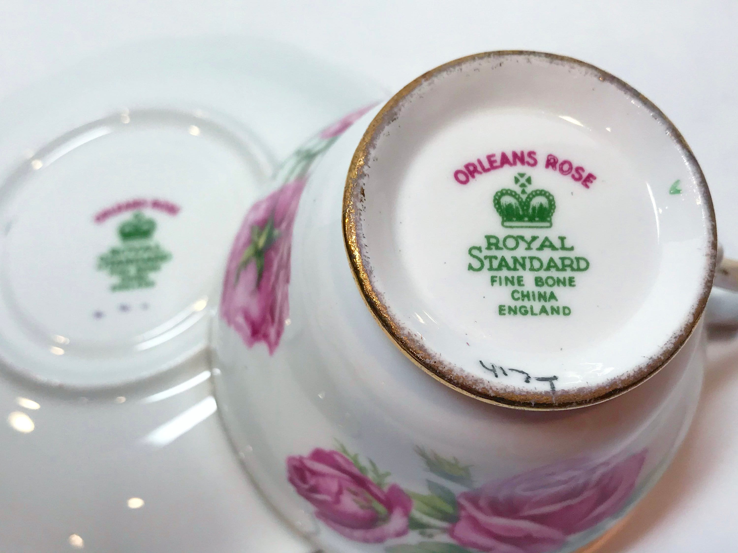 Orleans Rose by Royal Standard Tea Cup and Saucer, Antique Tea Cups ... Orleans Rose by Royal Standard Tea Cup and Saucer, Antique Tea Cups ...