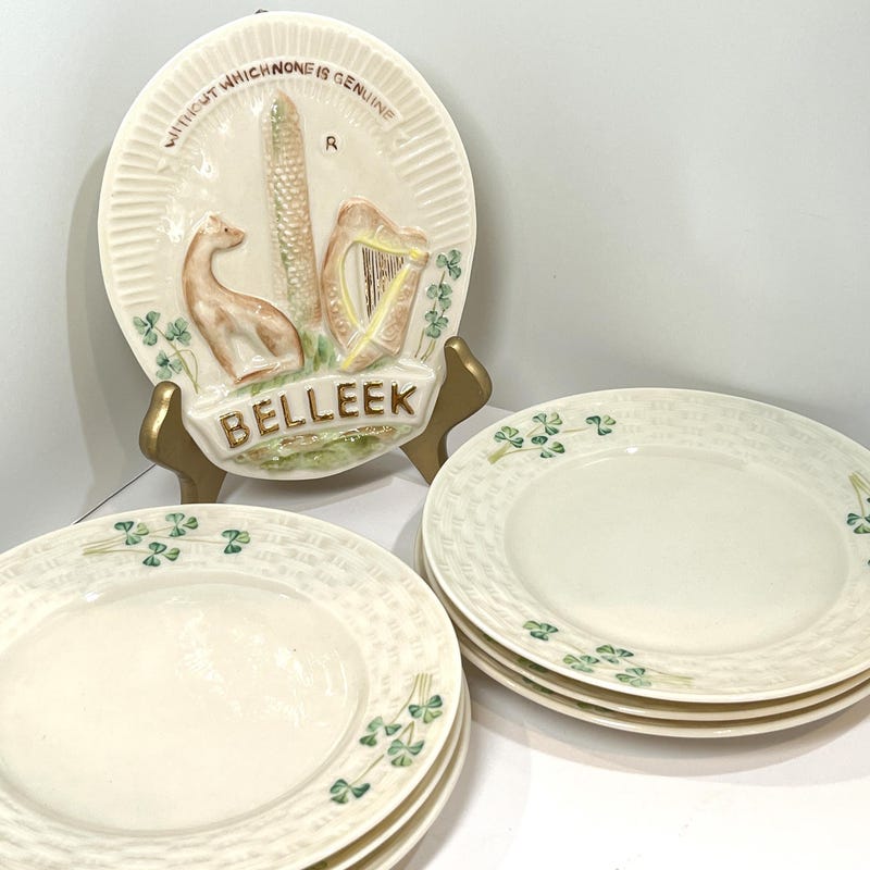 Belleek Shamrock - Etsy