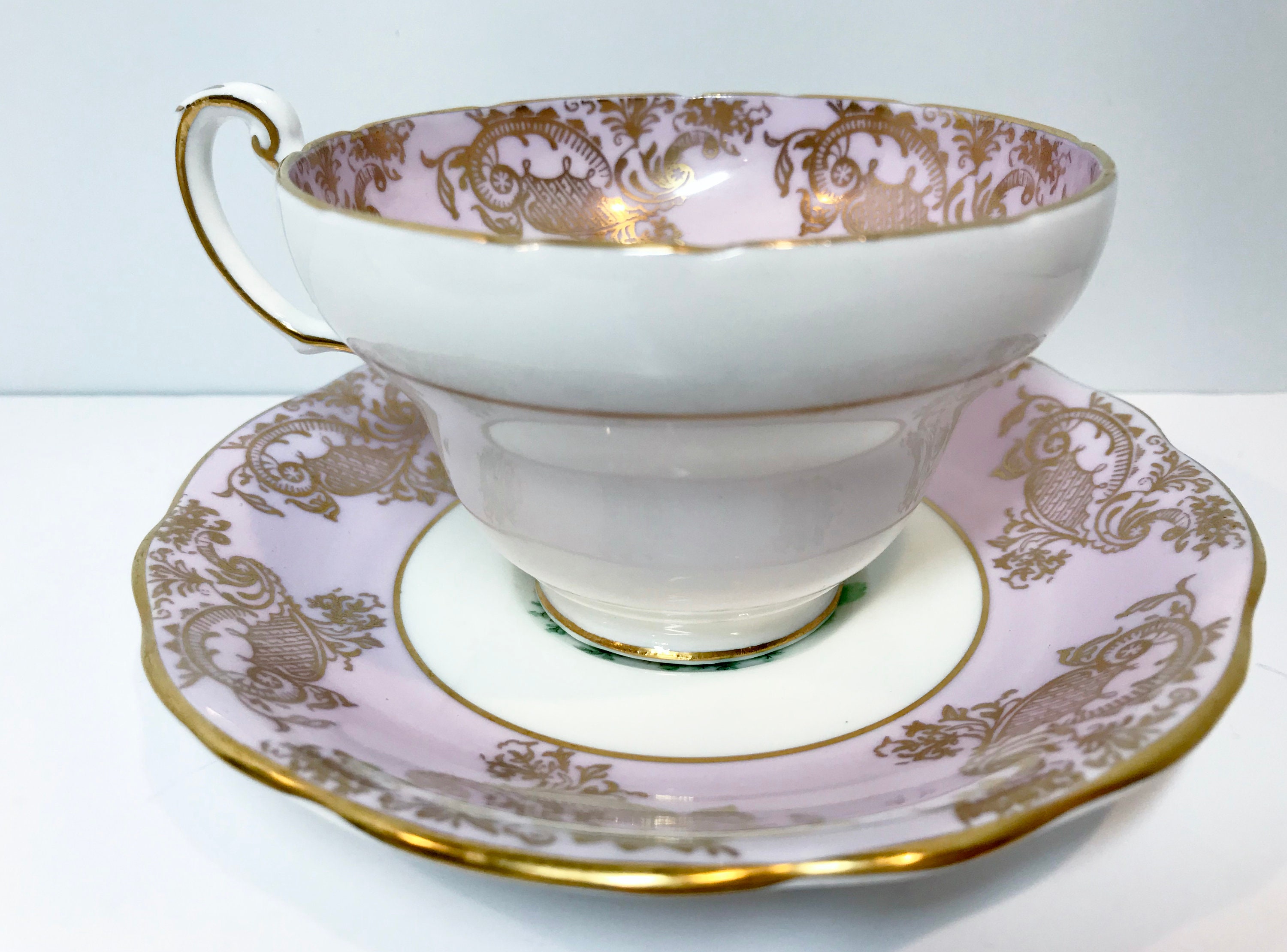 EB Foley Tea Cup and Saucer, Broadway Pattern, Lilac Teacups, Antique ...
