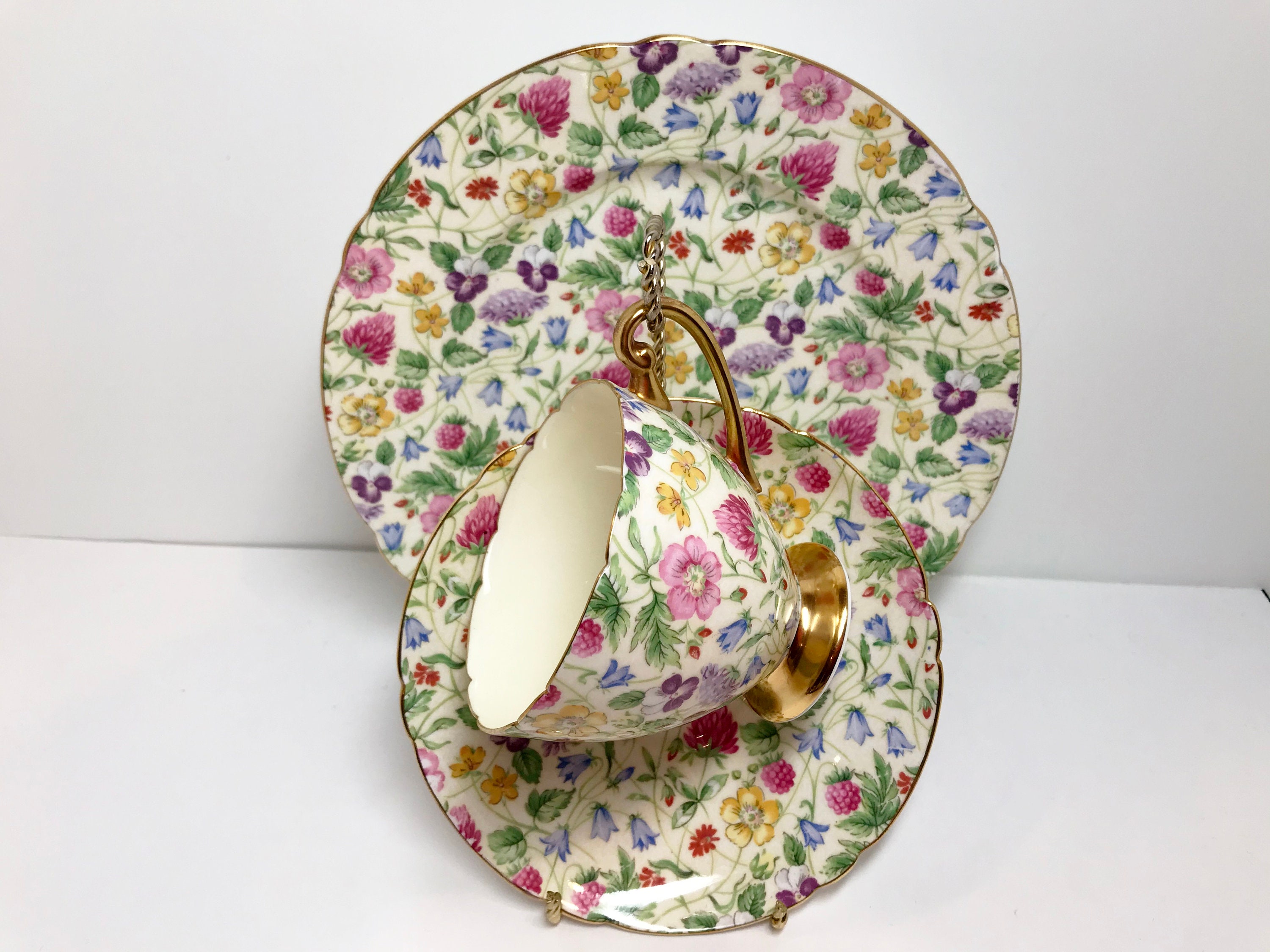 Shelley Countryside Trio, Shelley Teacups, Shelley China, Ripon Shape ...