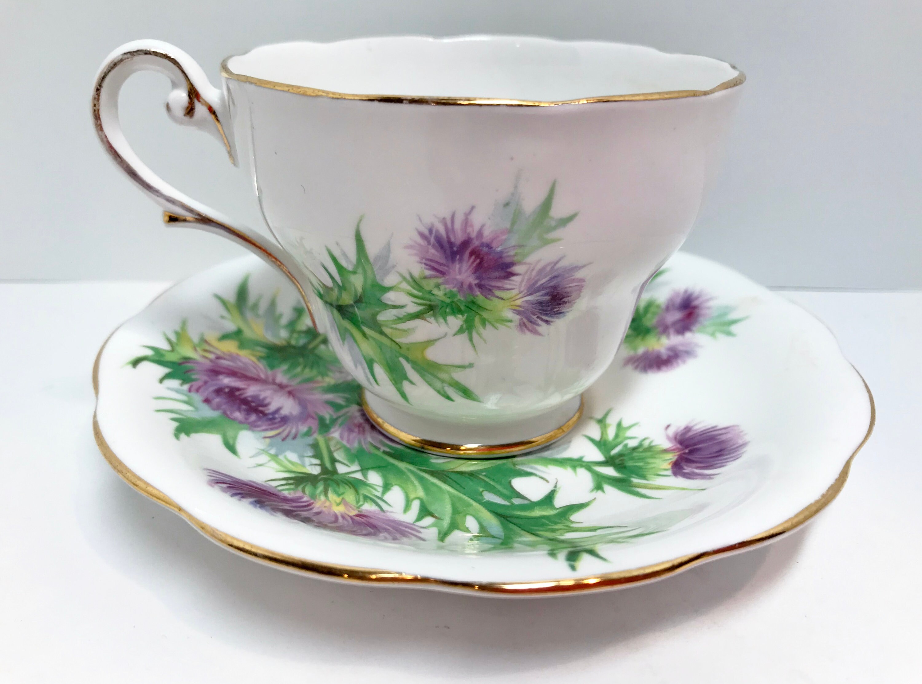 Royal Standard Tea Cup and Saucer, Scots Emblem, Scottish Cup, Scottish ...