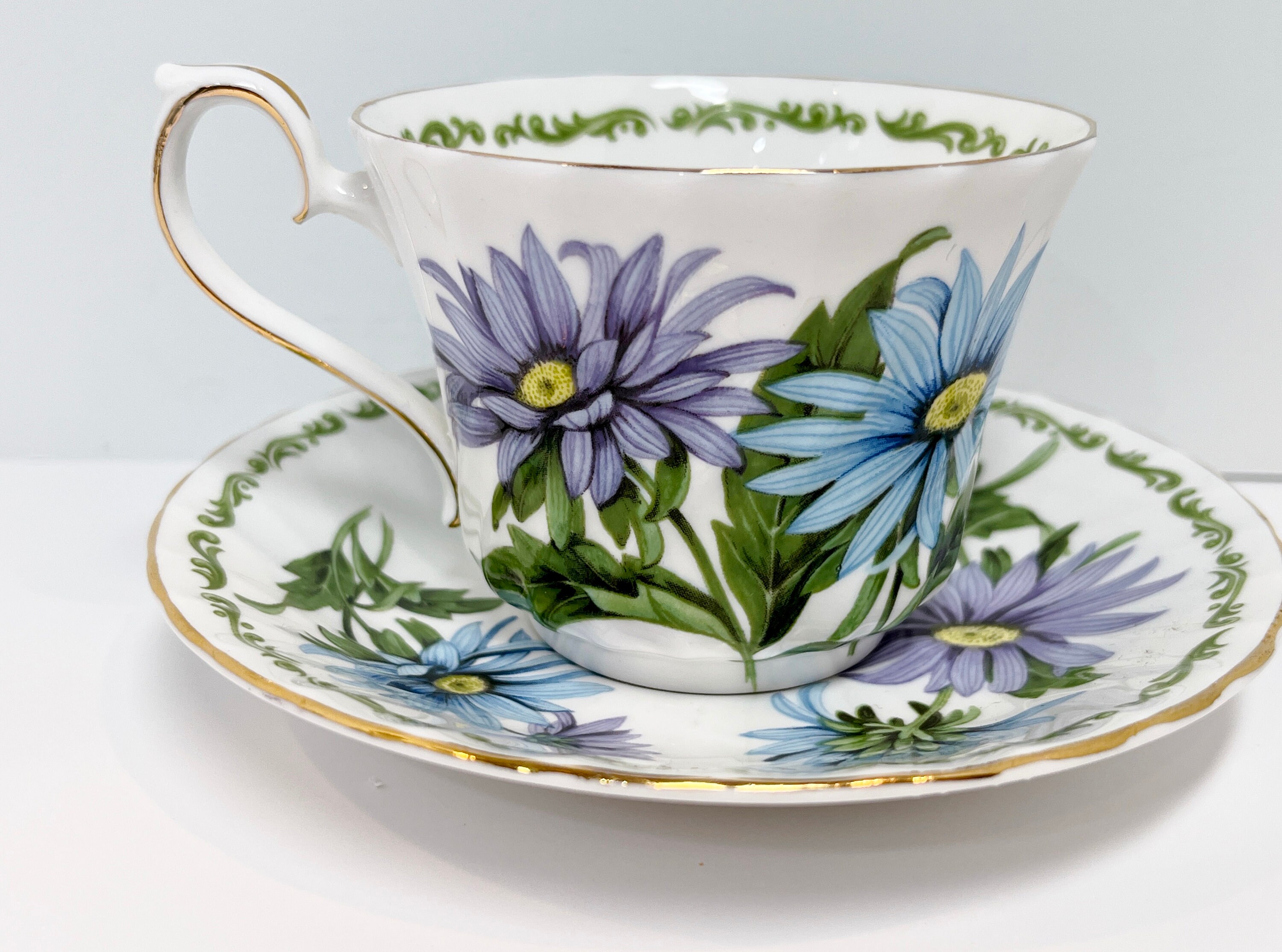 September Birthday Teacup English Bone China Tea Cup and Saucer ...