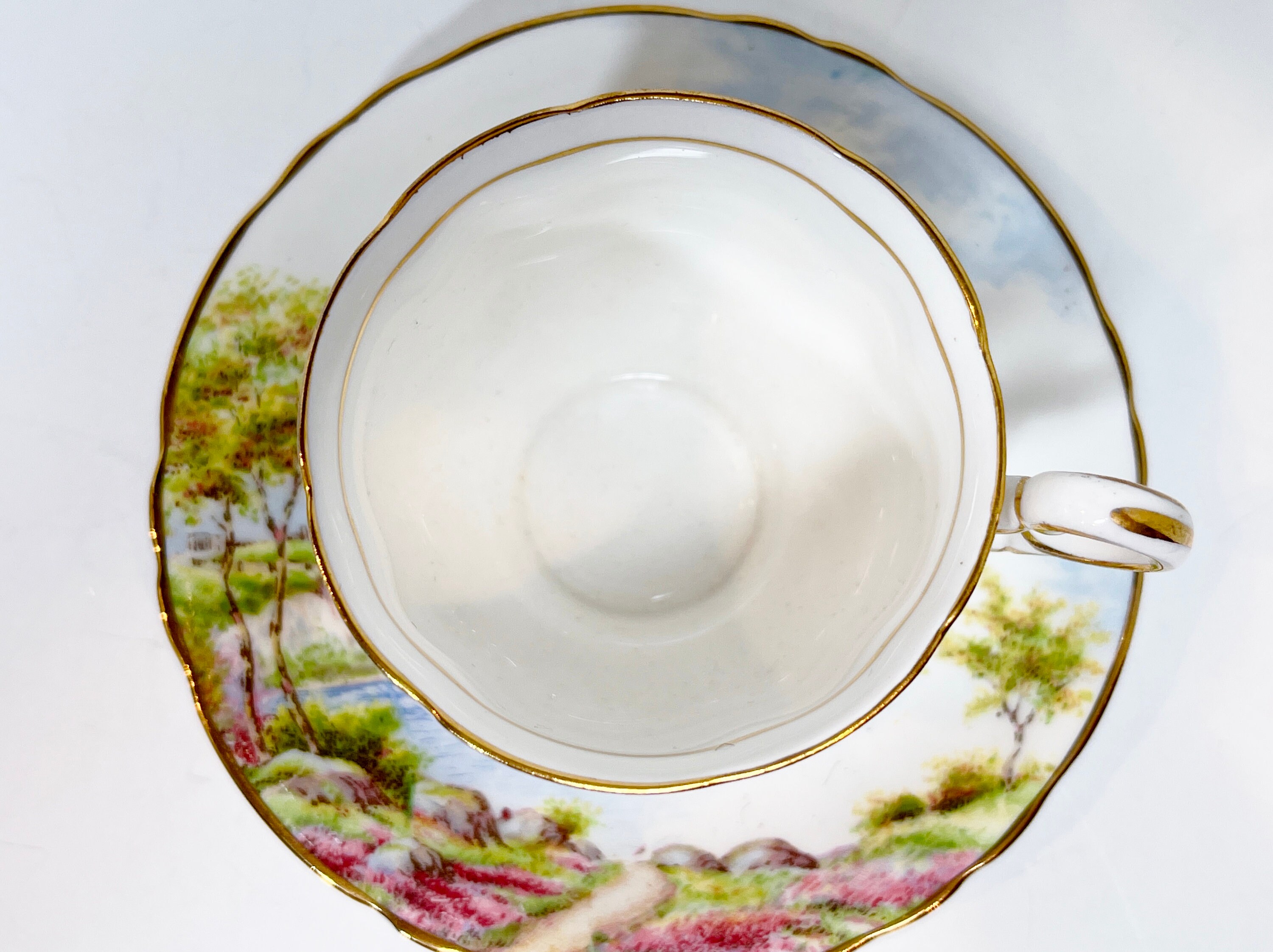 Double Warrant Paragon Teacup Cliffs of Dover Pattern Paragon Tea Cup ...