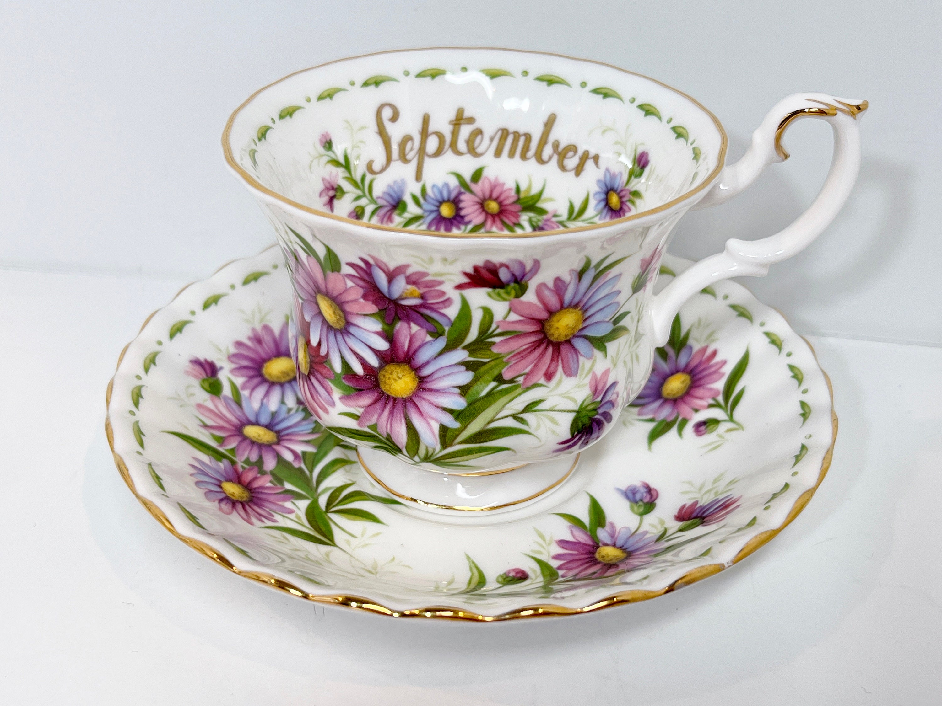 September Birthday Teacup Royal Albert Flower of the Month Tea Cup and ...