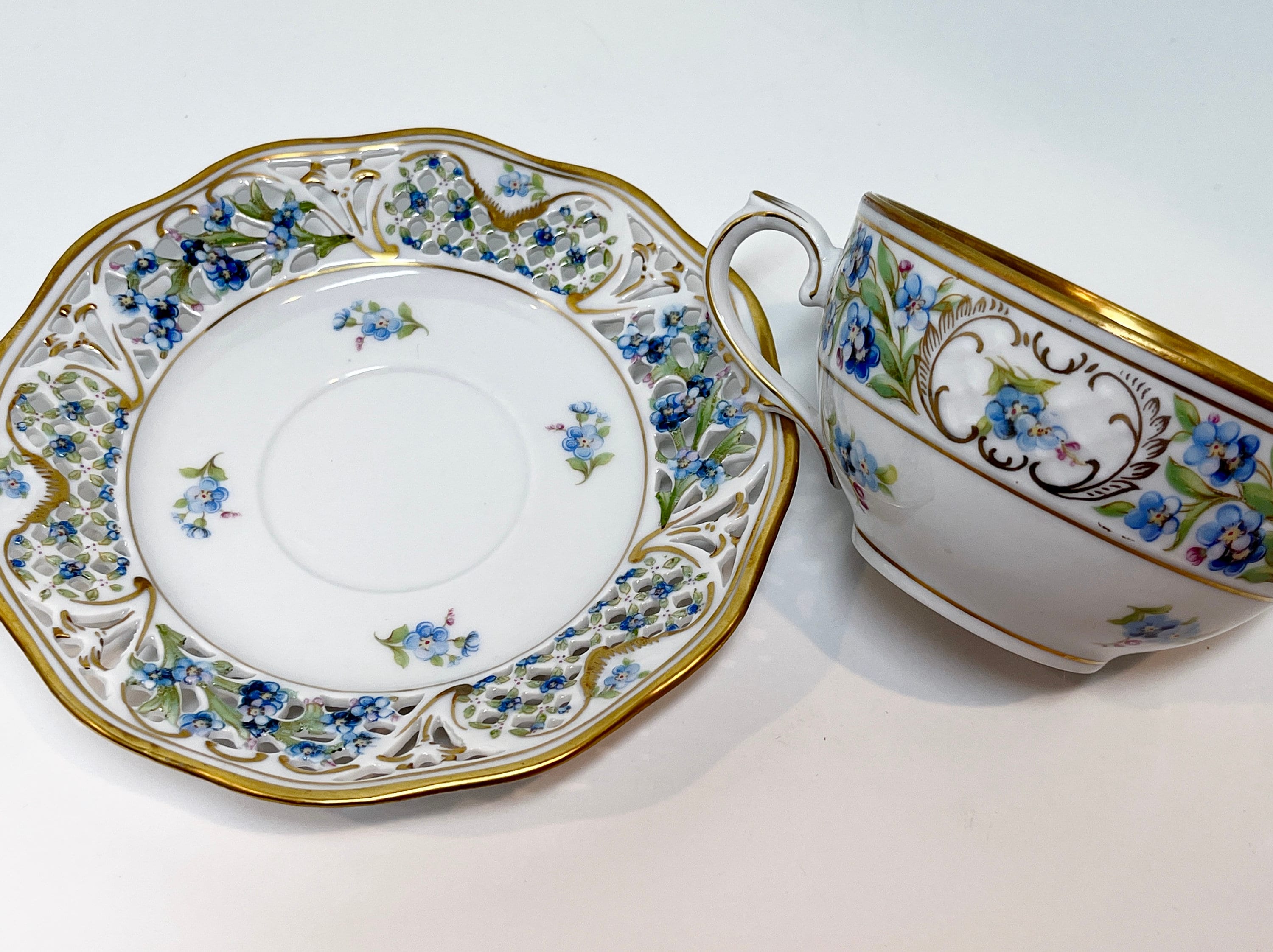 Schumann Forget Me Not Teacup, Bavarian German Teacups, Forget Me Not ...