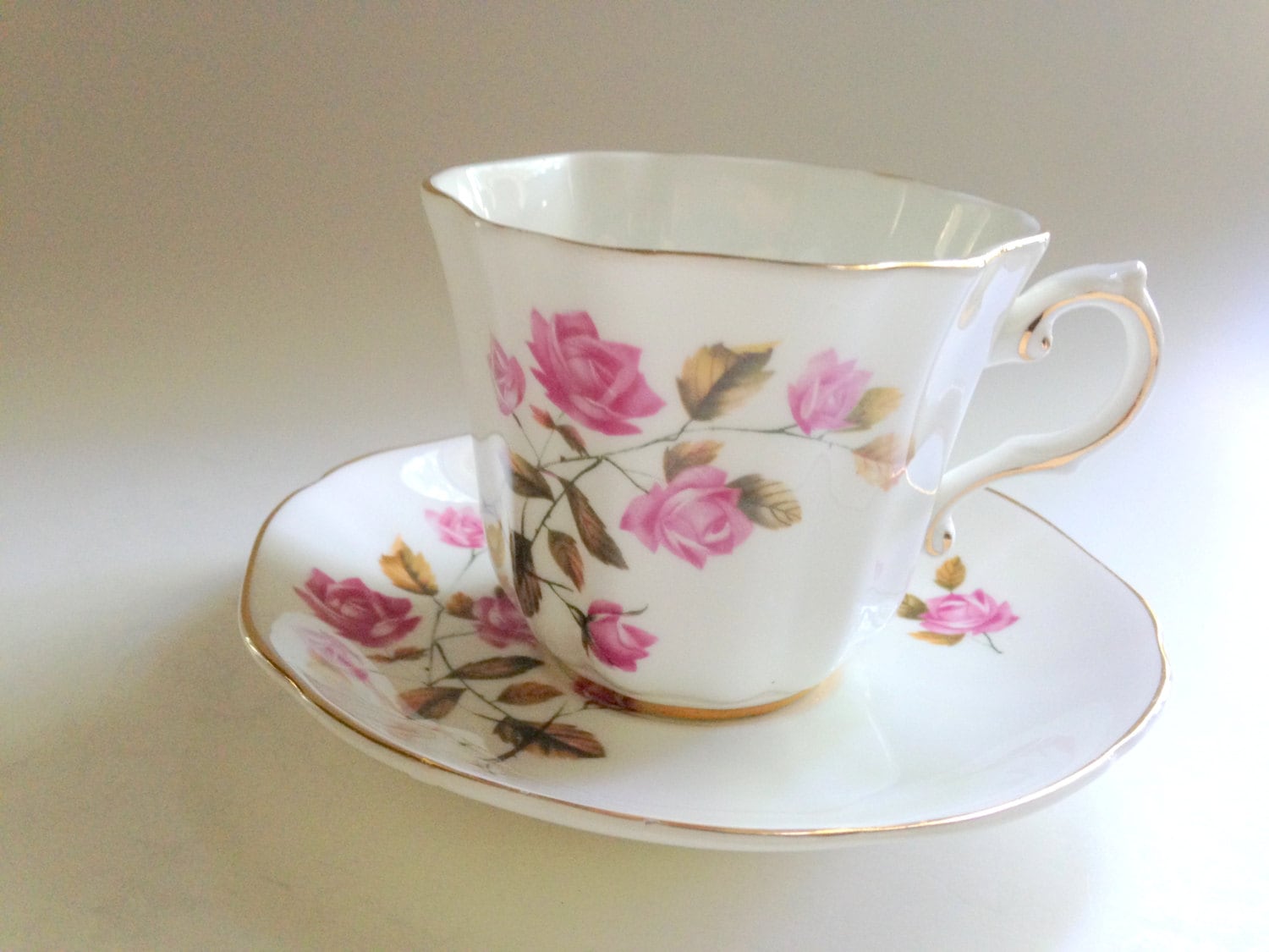 Royal Grafton Tea Cup and Saucer, Pink Tea Cups, Royal Grafton Tea Set ...