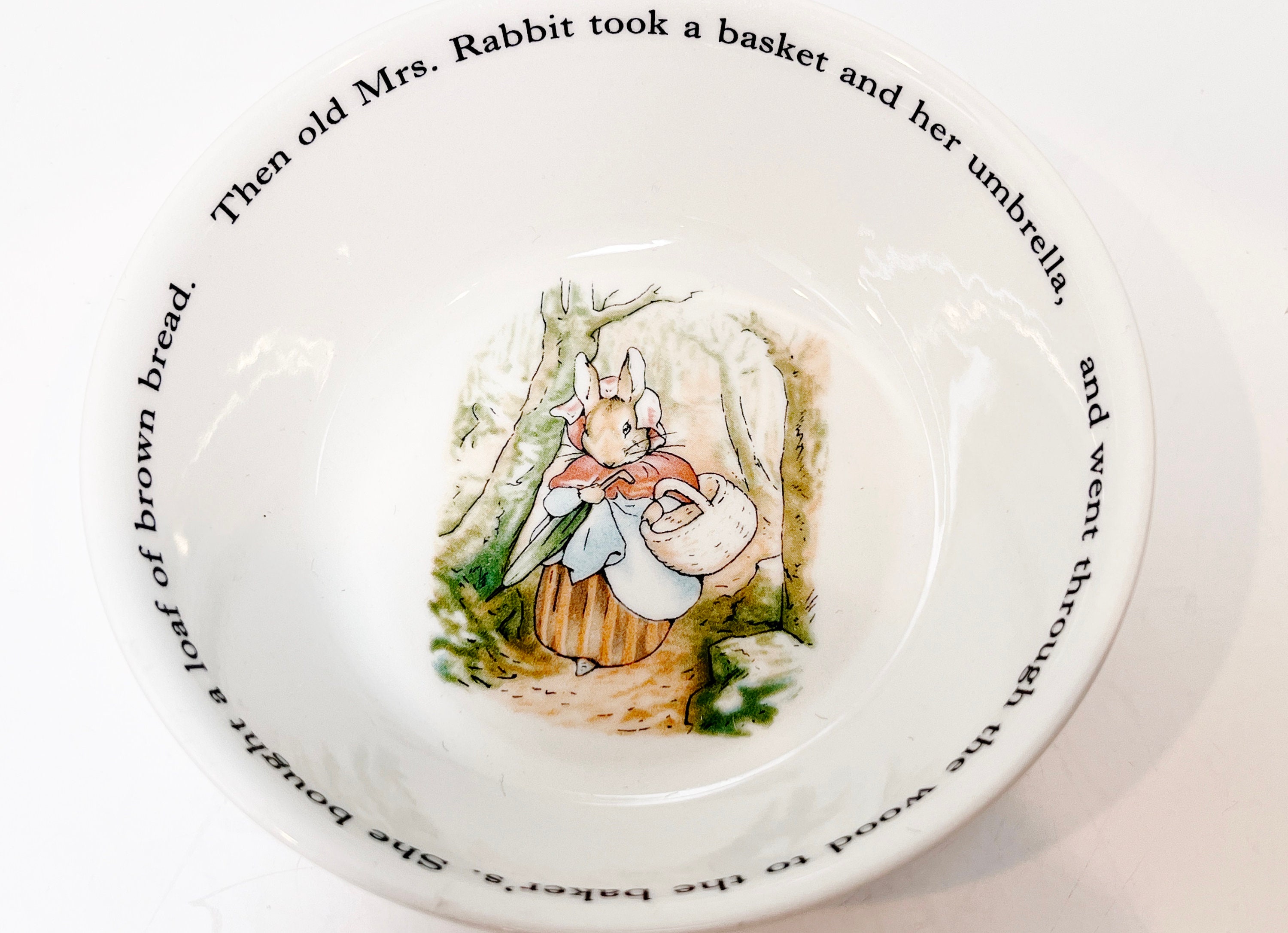 Wedgwood Peter Rabbit Bowl, Mug and Plate, Beatrix Potter, Childs Peter ...