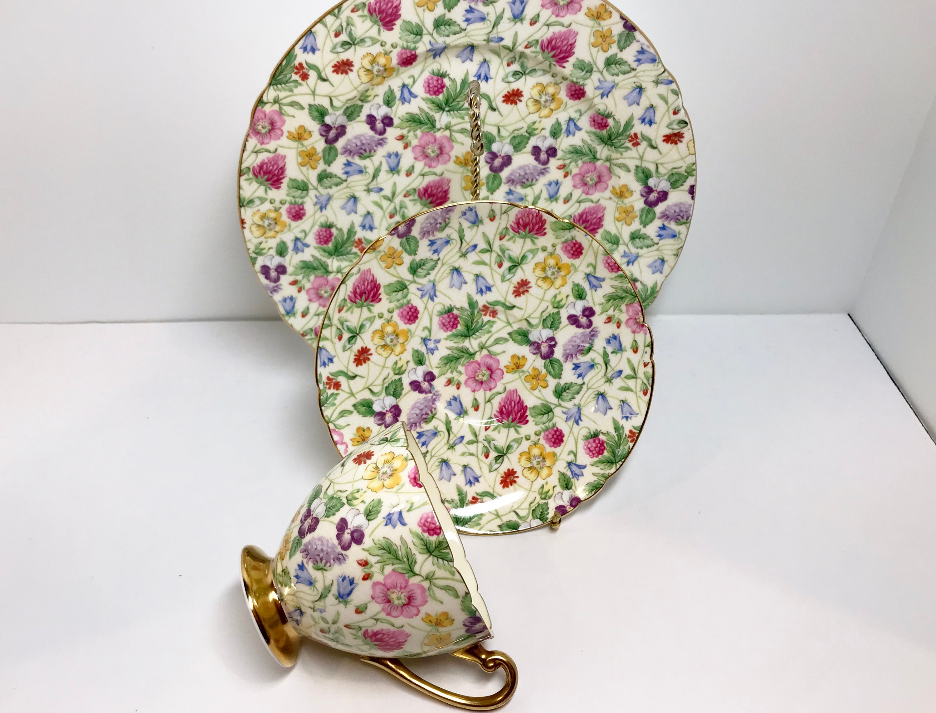 Shelley Countryside Trio, Shelley Teacups, Shelley China, Ripon Shape ...