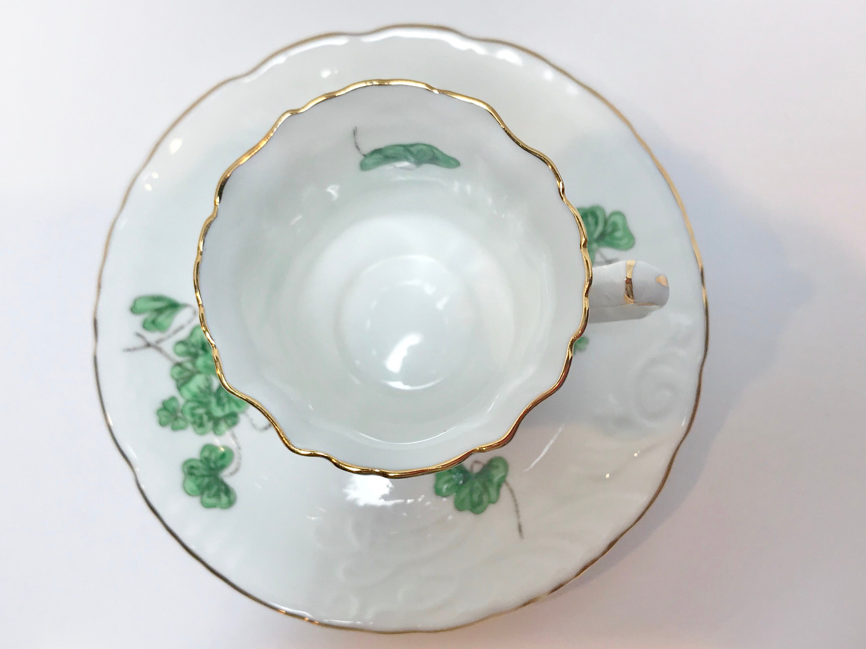 SOLD, Reserved for SR, Lucky Shamrock Demitasse by Hammersley Bone ...
