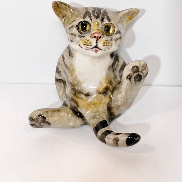 Hand Painted Cat - Etsy