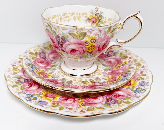 Serena Royal Albert Teacup, Saucer and Plate, Tea Set, Antique Teacups ...
