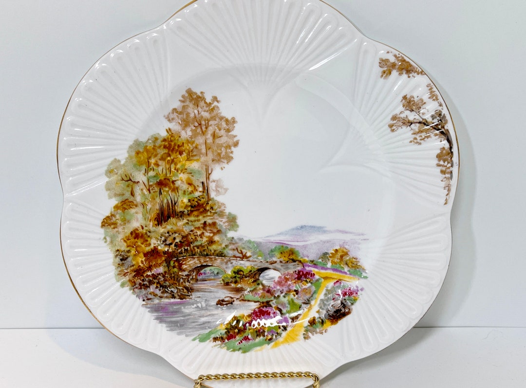 Shelley 9 Inch Plate, Heather Pattern, Shelley China, Heather Plate ...