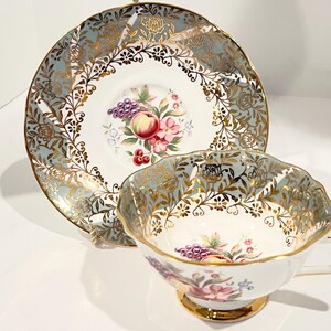 Paragon Teacup and Saucer, Floral Teacup, Hand Painted Teacup ...