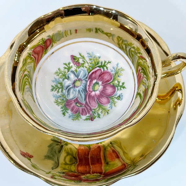 Gold Tea Cups - Etsy