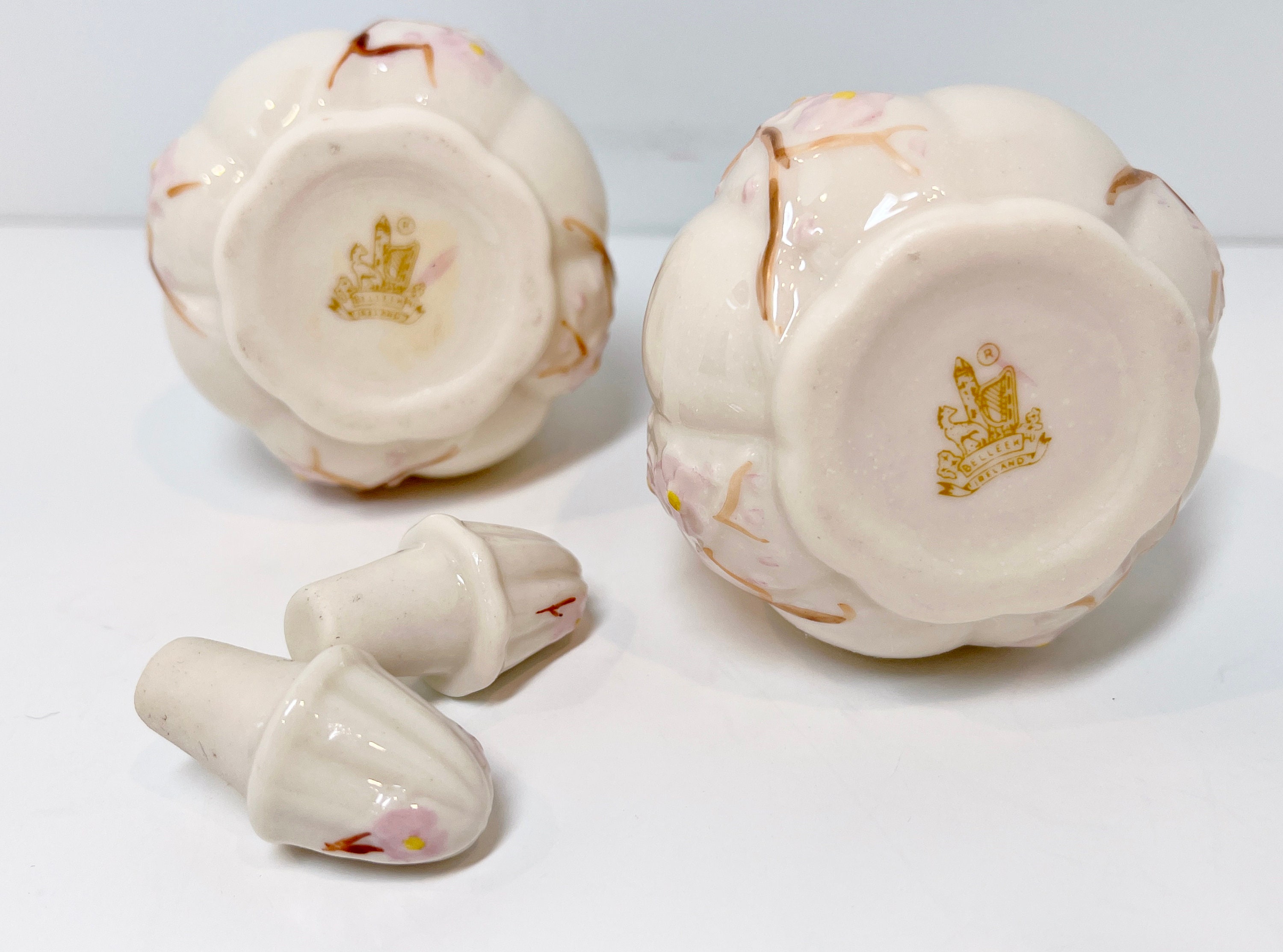 Reserved for SR, Belleek Scent Bottles, Irish Scent Bottles, Brown Mark ...