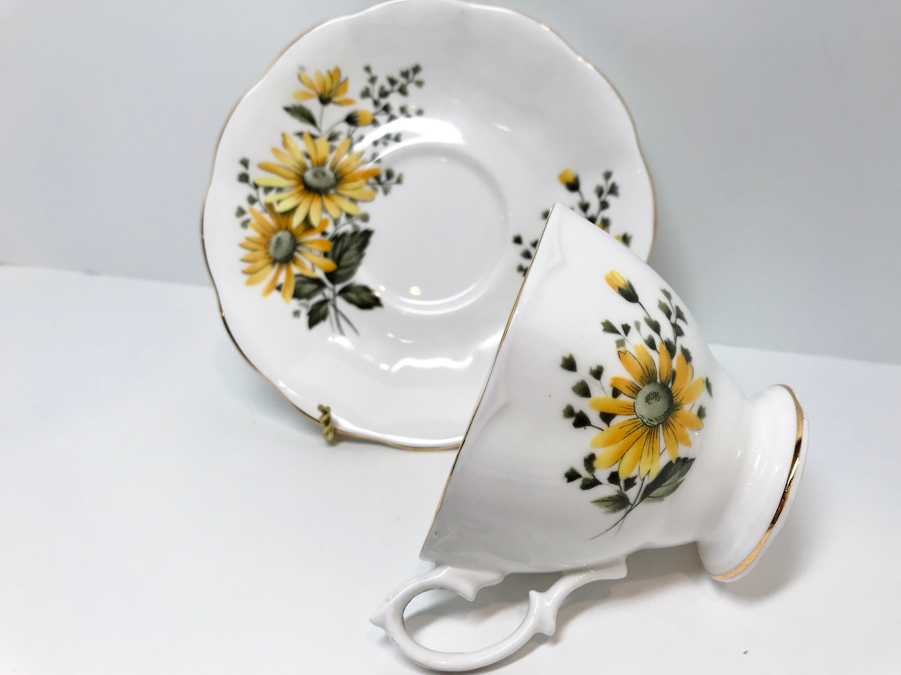 Yellow Daisies by Royal Albert , Tea Cup and Saucer , Vintage Tea Cup ...