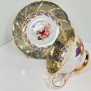 Paragon Teacup and Saucer, Floral Teacup, Hand Painted Teacup ...